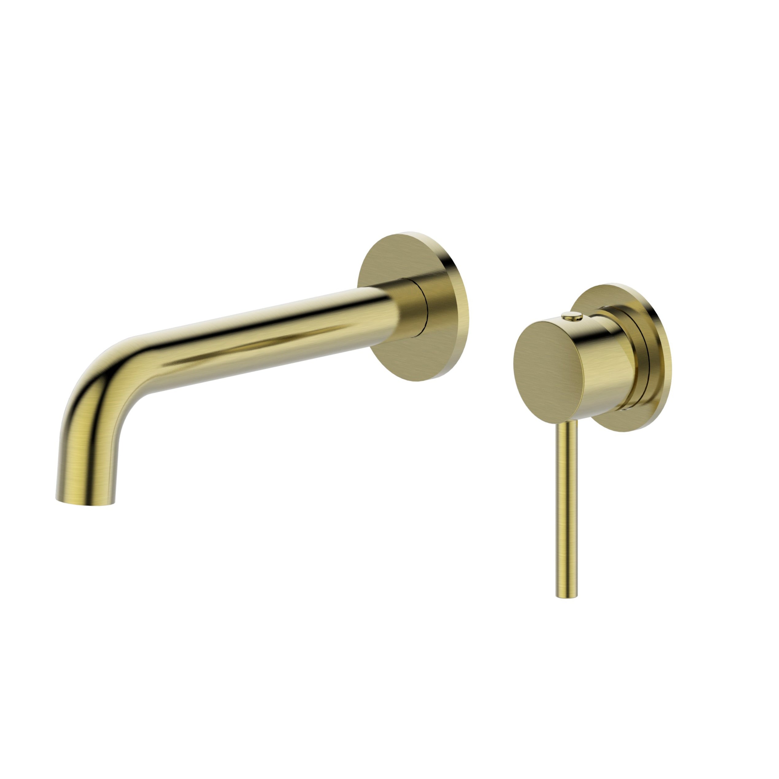 Arya Brushed Gold Wall Mounted Mixer – Luxury Interiors Direct